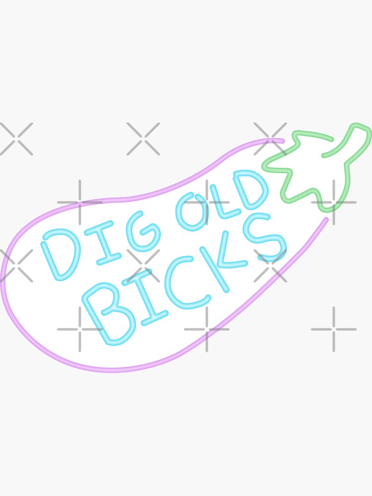 "Dig Old Bicks" Sticker for Sale by countercolour | Redbubble