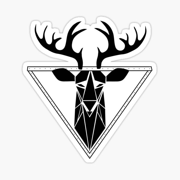 "The deer logo" Sticker for Sale by Eng-rakan | Redbubble