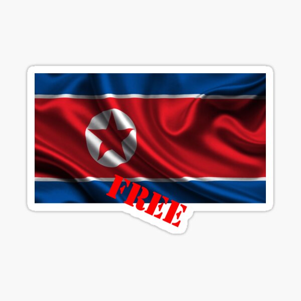 "FREE NORTH KOREA" Sticker by Made-in | Redbubble