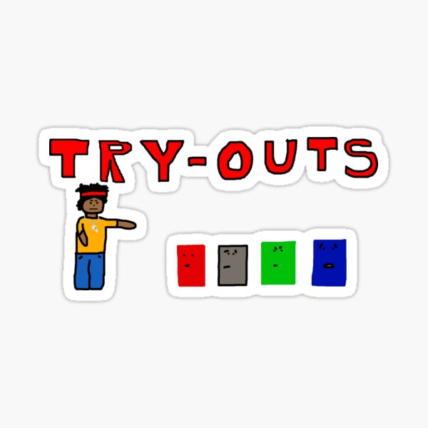 "Try-Outs Logo" Sticker for Sale by Maxz92 | Redbubble