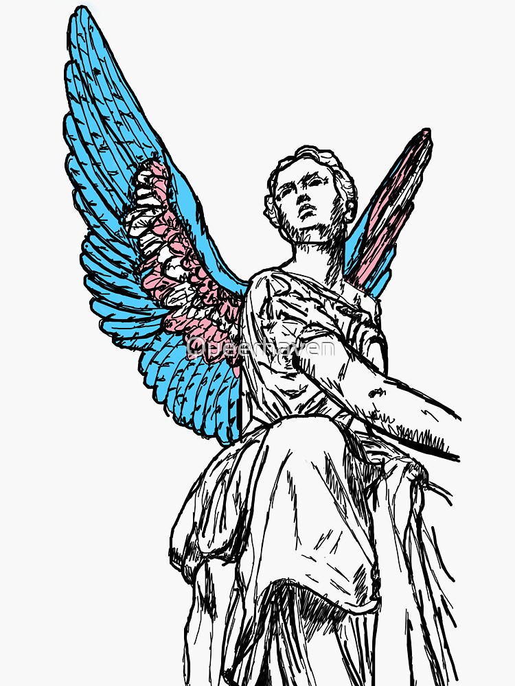 "Trans Angel - Trans Pride - Queer lgbtq" Sticker for Sale by ...
