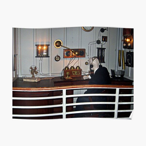 "Recreation of the Marconi Room on the Titanic" Poster by amberwayne52 ...