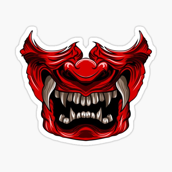 "Scary Face" Sticker for Sale by SillyTees | Redbubble