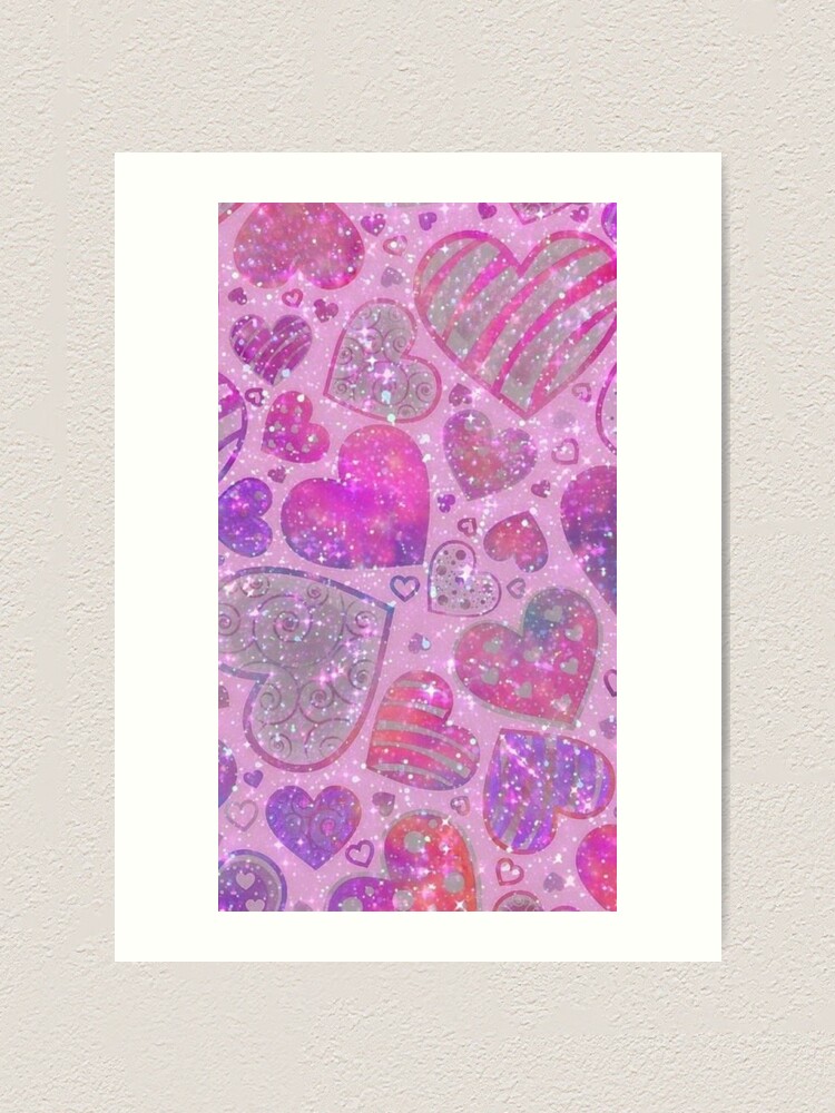 "pink glitter y2k aesthetic" Art Print for Sale by elinguinness | Redbubble