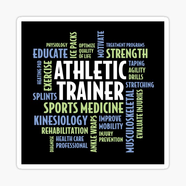 "Athletic Trainer" Sticker for Sale by AAGraphics | Redbubble