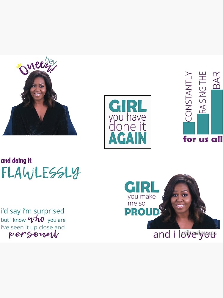 "Hey Queen - Michelle Obama set" Poster for Sale by mikaelawms | Redbubble