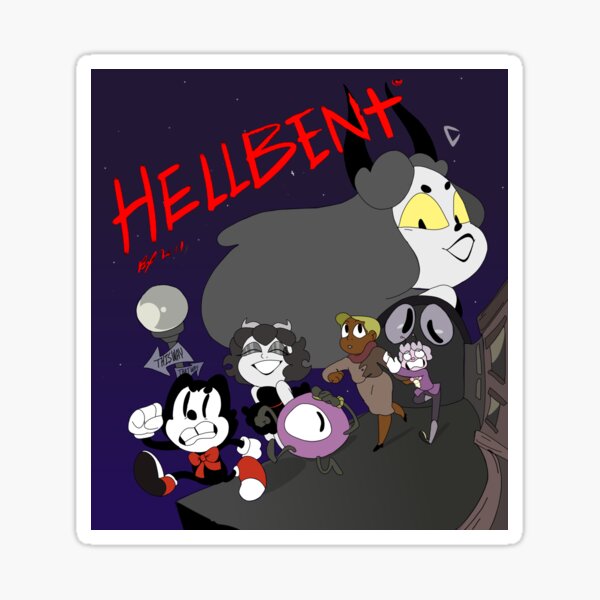 "HELLBENT" Sticker for Sale by kuwaitgriips | Redbubble