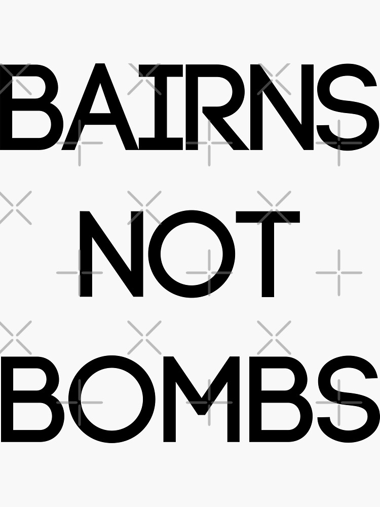 Pegatina «BAIRNS NOT BOMBS, eslogan de la independencia de Escocia» de ...