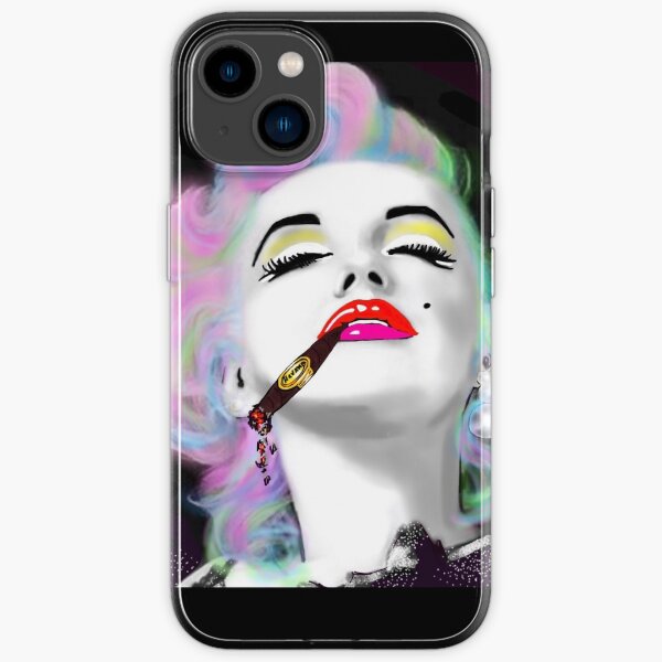 "Marilyn Monroe punked & smoking " iPhone Case for Sale by Mabbatt-art ...