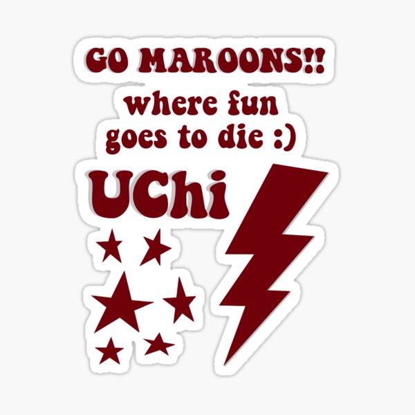 "uchicago pack" Sticker by focusonthegood | Redbubble