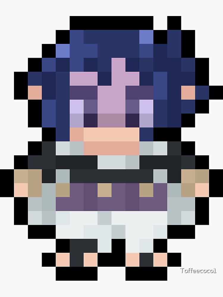 Pegatina «Tamaki Pixel Sprite» de Toffeecoco1 | Redbubble