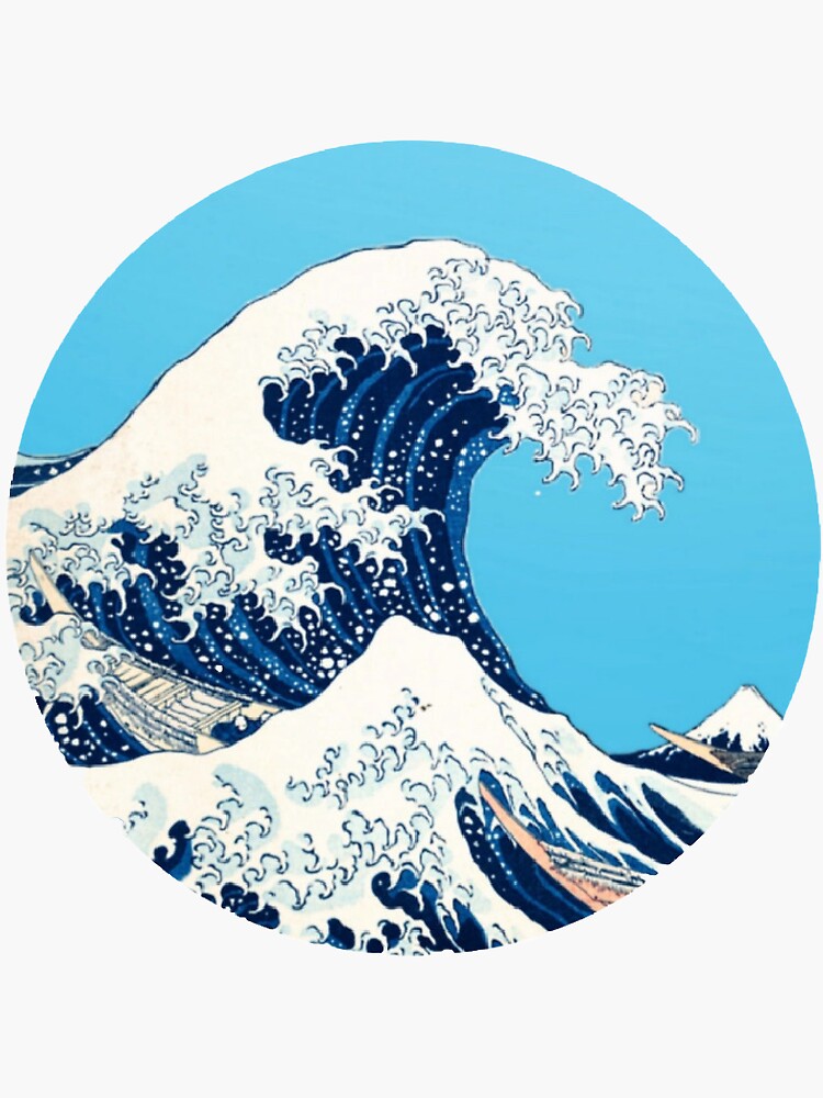 "Great Wave sticker " Sticker by sophiebeckham13 | Redbubble