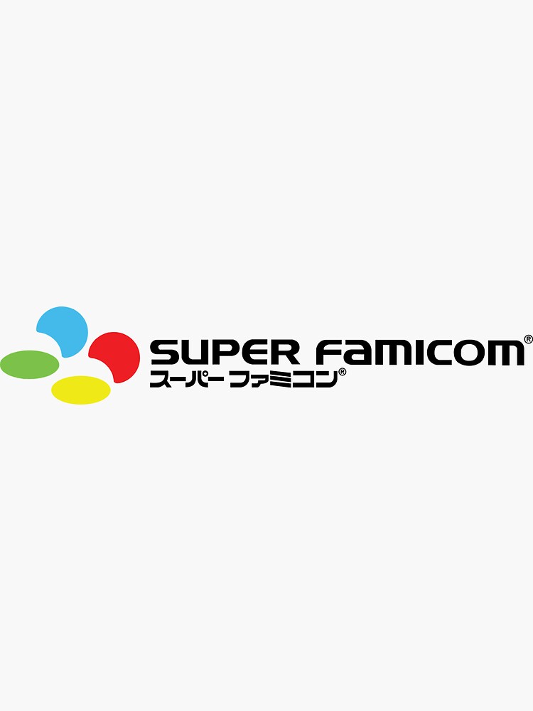"Super Fami Logo" Sticker for Sale by CDSmiles | Redbubble