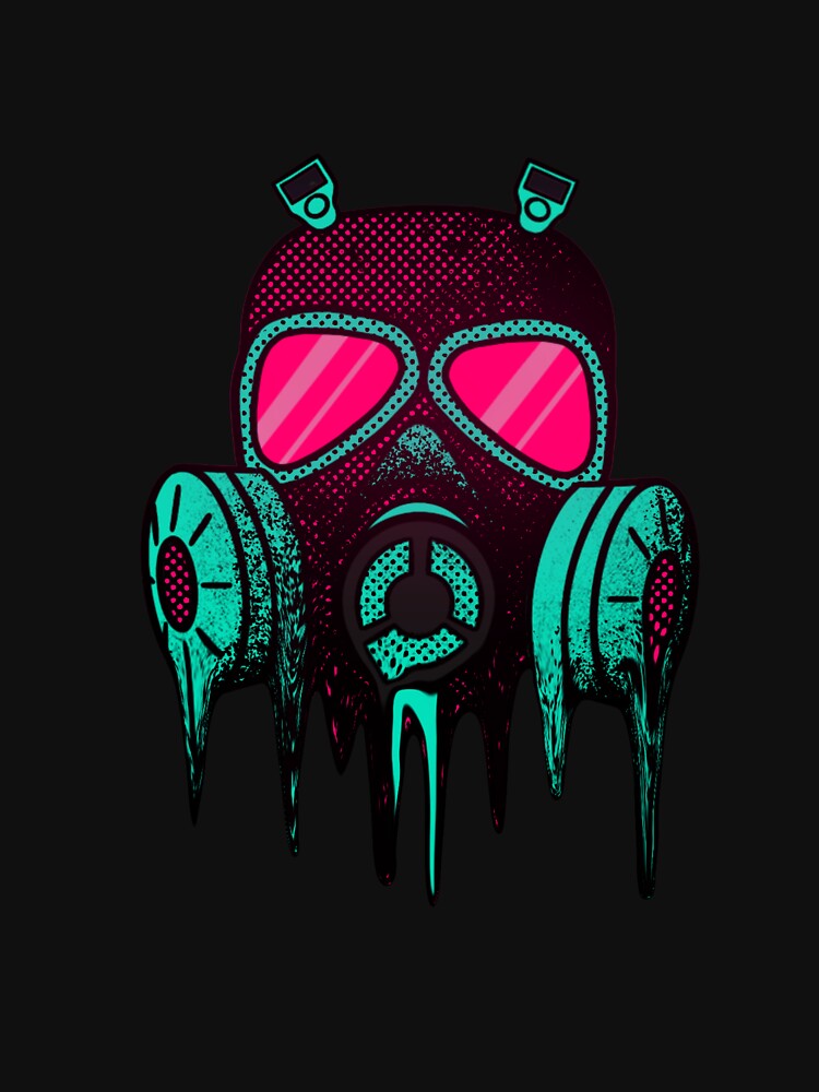 "Drippy gas mask" T-shirt for Sale by Lunatic7174 | Redbubble | gasmask ...