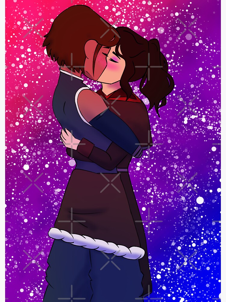 "Korrasami, Fanart" Sticker for Sale by Katwantssleep | Redbubble
