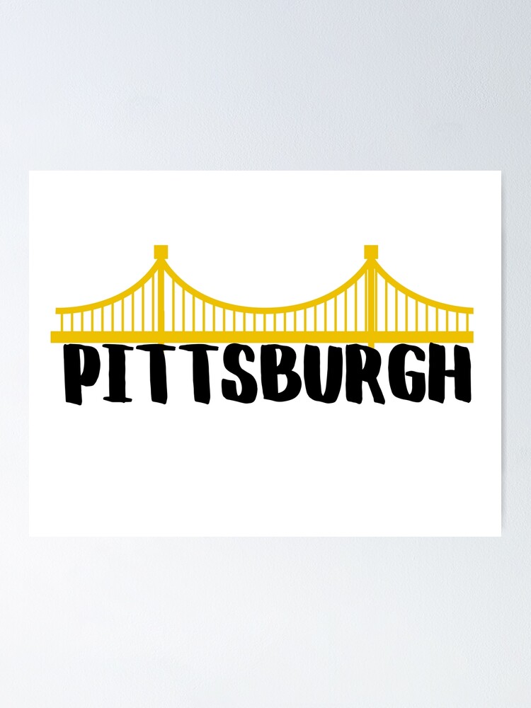 "Pittsburgh Sticker" Poster by brookehend | Redbubble