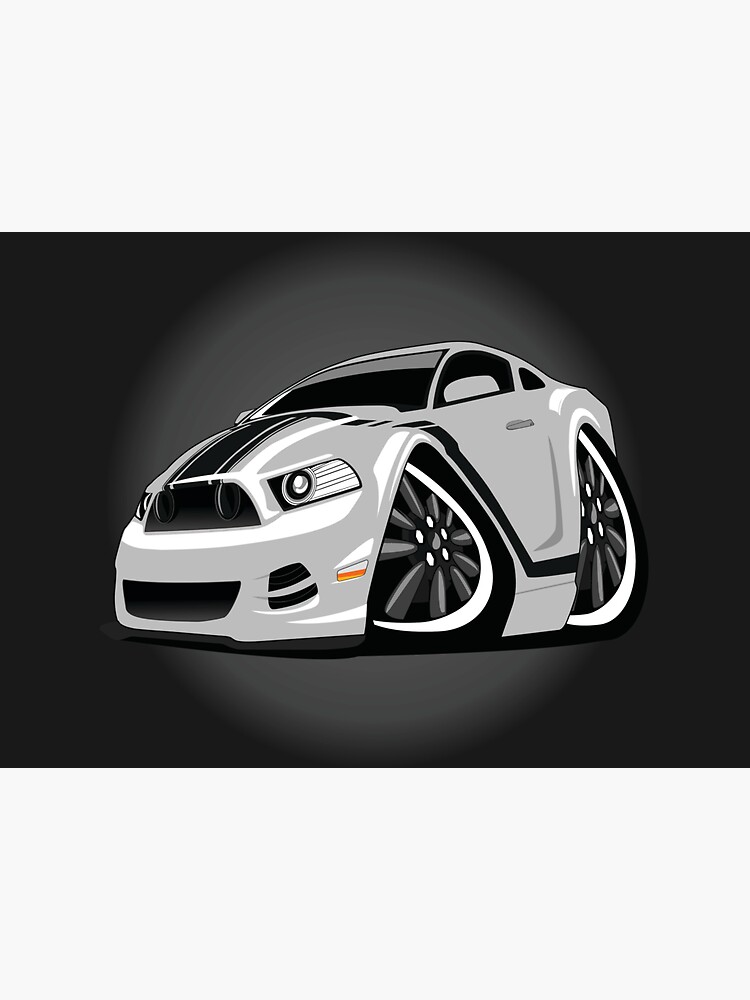 " Caricature Shelby Mustang cartoon of the Ford Mustang which was built ...