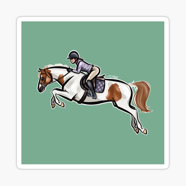 "Paint Jumper" Sticker for Sale by Scribbleponies | Redbubble