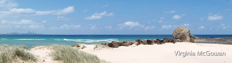 "Currumbin rock Currumbin Beach " by Virginia McGowan | Redbubble