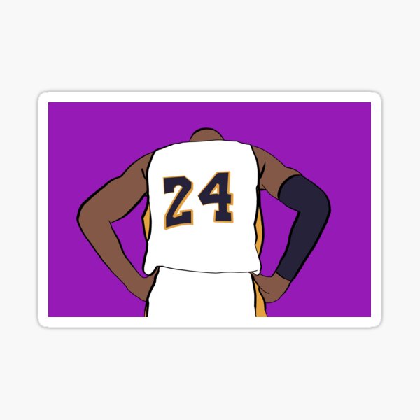 "Basketball Player Mamba #24" Sticker by AdaptArt | Redbubble