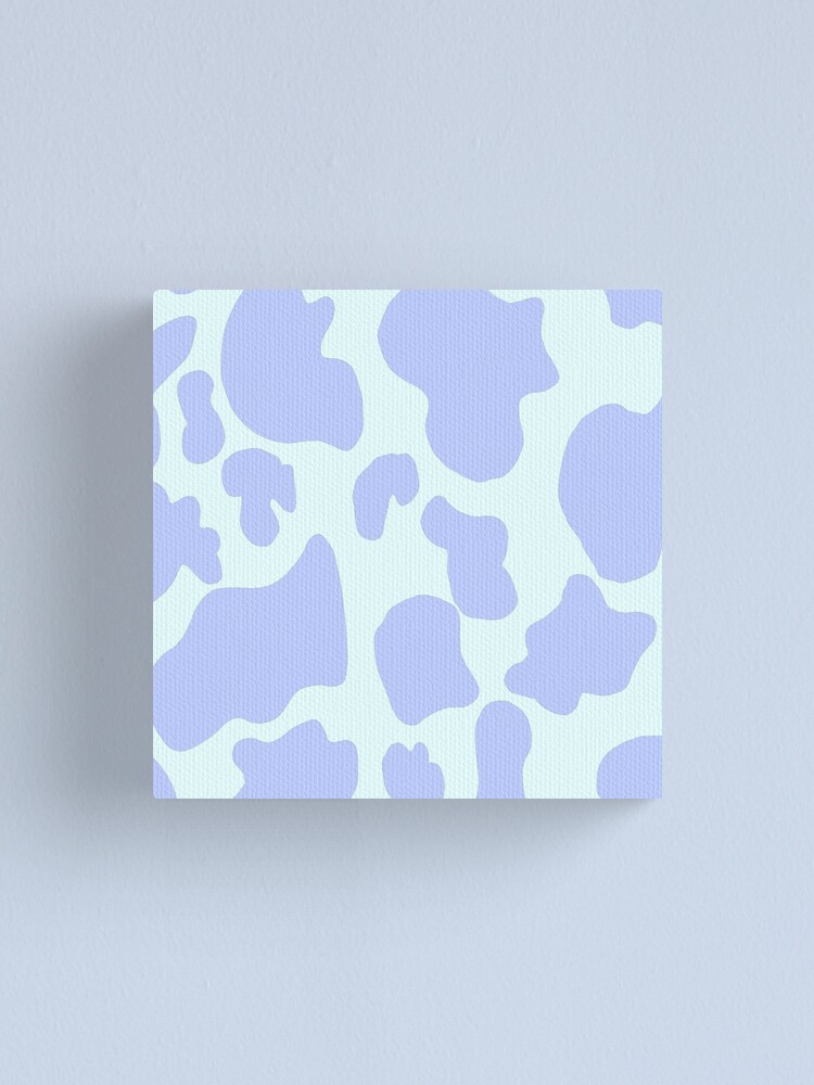 "blue cow print #3" Canvas Print for Sale by xoxobrooklynn | Redbubble