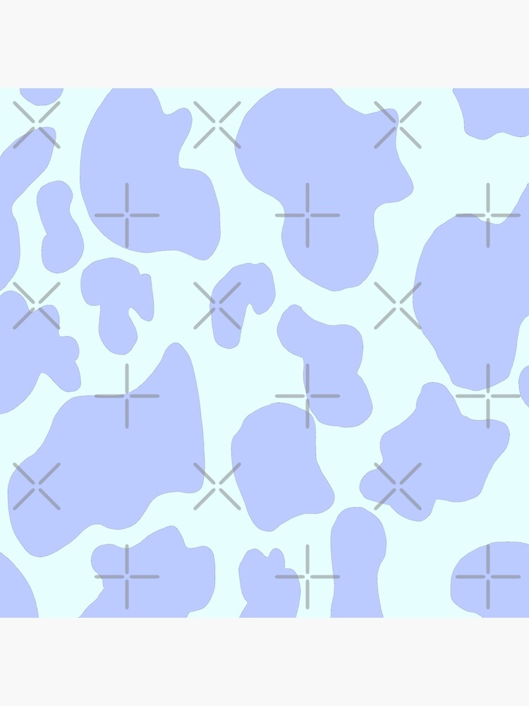 "blue cow print #3" Canvas Print for Sale by xoxobrooklynn | Redbubble