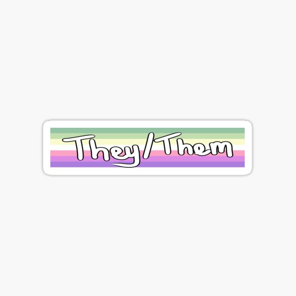 "Genderfae - They/Them" Sticker for Sale by daxolotl | Redbubble