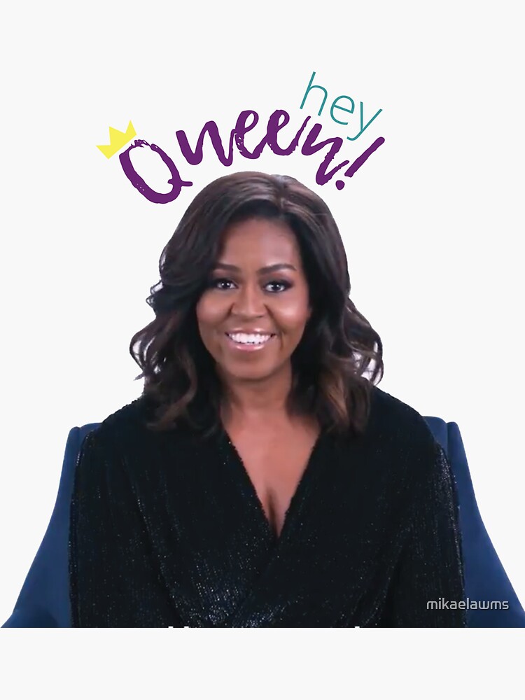 "Hey Queen!" Sticker for Sale by mikaelawms | Redbubble