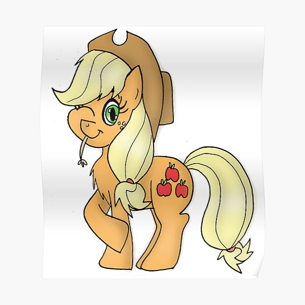 "My Little Pony- Applejack" Poster by Misseljebel | Redbubble
