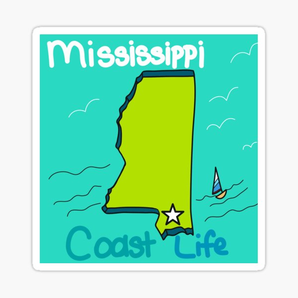 Mississippi Gulf Coast Stickers | Redbubble