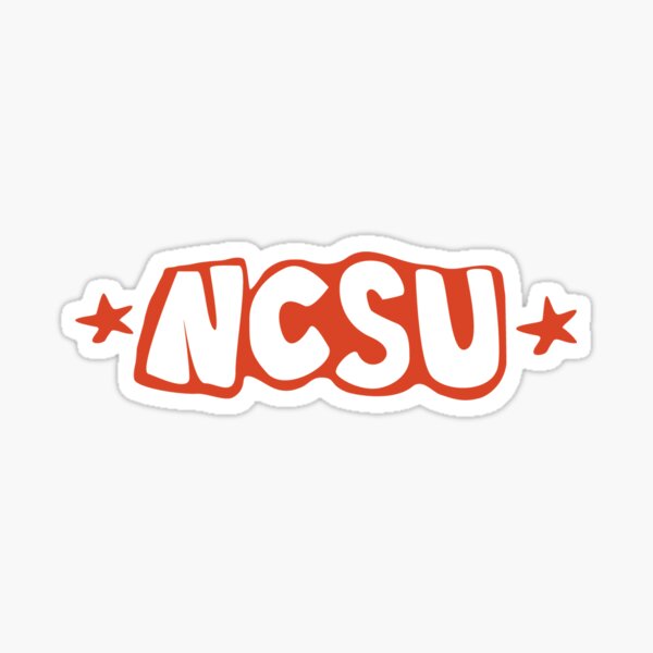 "NCSU star" Sticker for Sale by lindsaycaslin | Redbubble