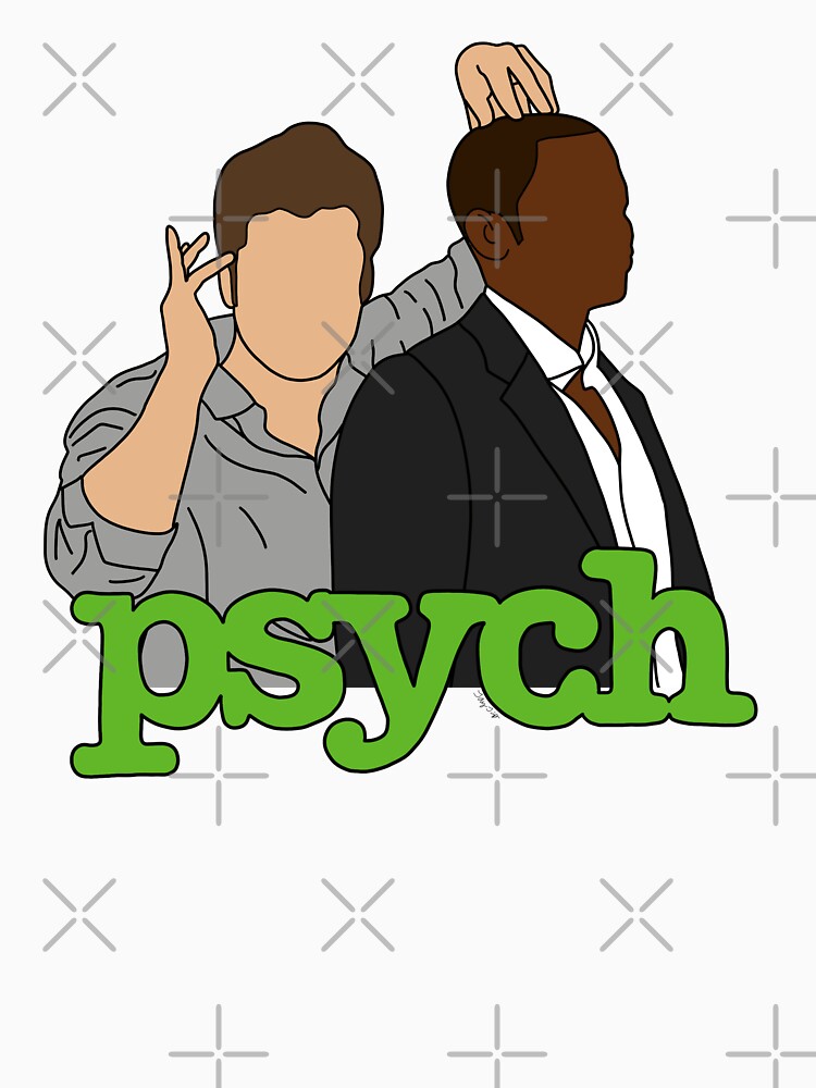 "Psych - Shawn & Gus" T-shirt for Sale by taytip | Redbubble | psych t ...