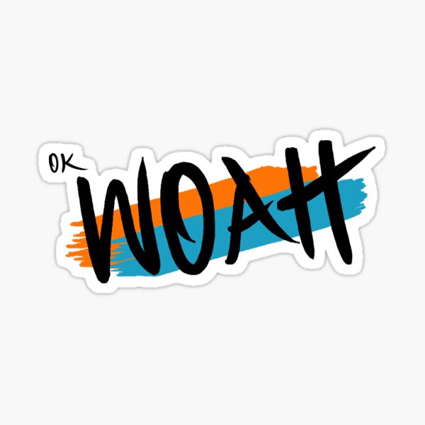 "woah" Sticker for Sale by PSwoah | Redbubble