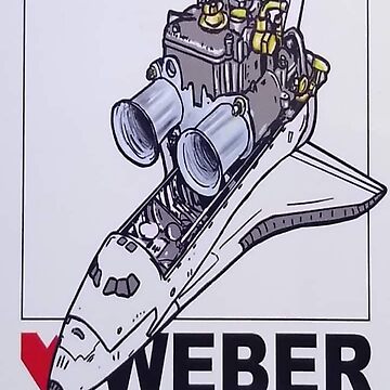 "Webber Shuttle" Sticker for Sale by Left5Minus | Redbubble