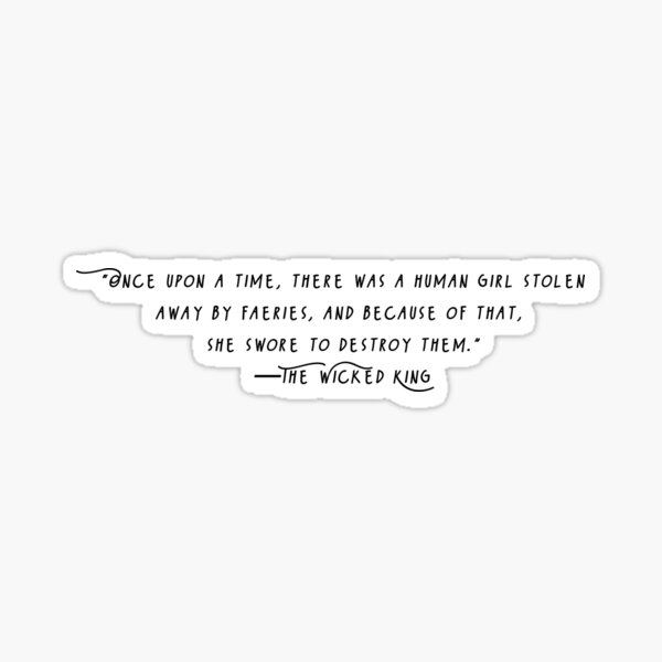 The Folk of The Air Lap Top Sticker KissCut Stickers The Cruel Prince ...