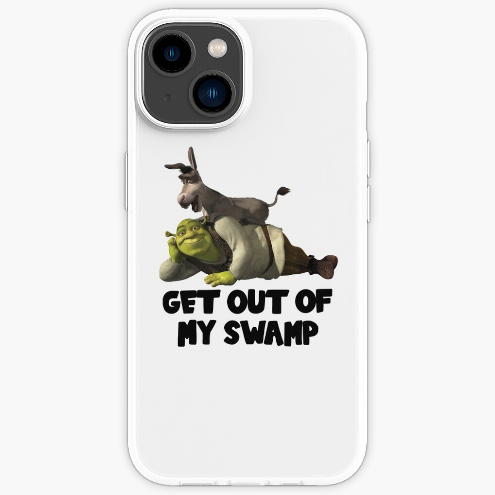 "GET OUT OF MY SWAMP - Shrek" iPhone Case for Sale by Emilyhardyy ...