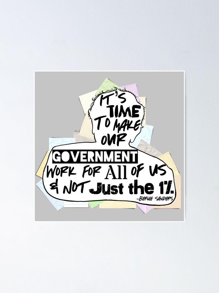 "Bernie Sanders Silhouette" Poster for Sale by AlphaResistance | Redbubble