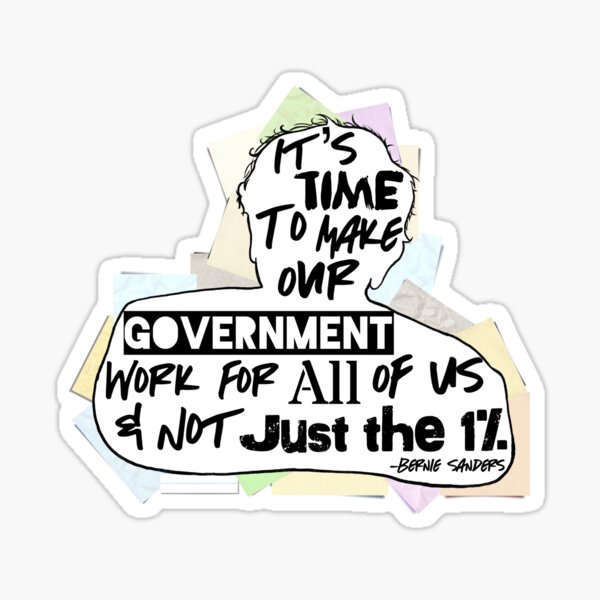 "Bernie Sanders Silhouette" Sticker for Sale by AlphaResistance | Redbubble