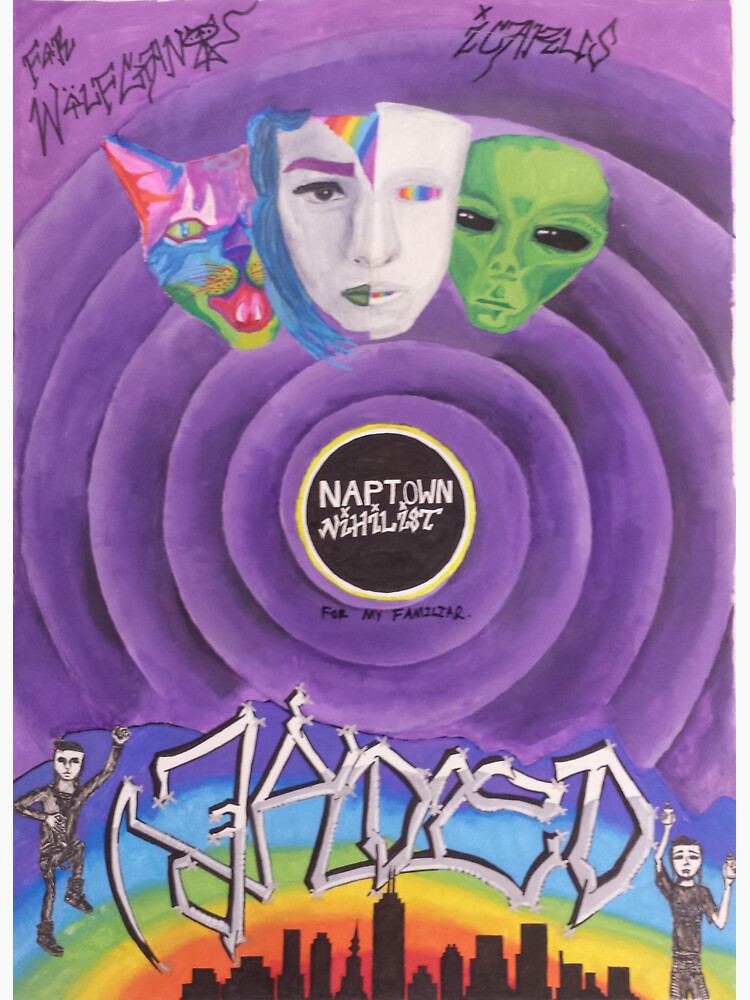 "NIHILIST QUEEN OF NAPTOWN" Sticker by naptxwn | Redbubble