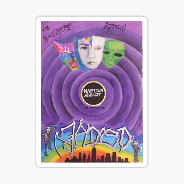 "NIHILIST QUEEN OF NAPTOWN" Sticker by naptxwn | Redbubble