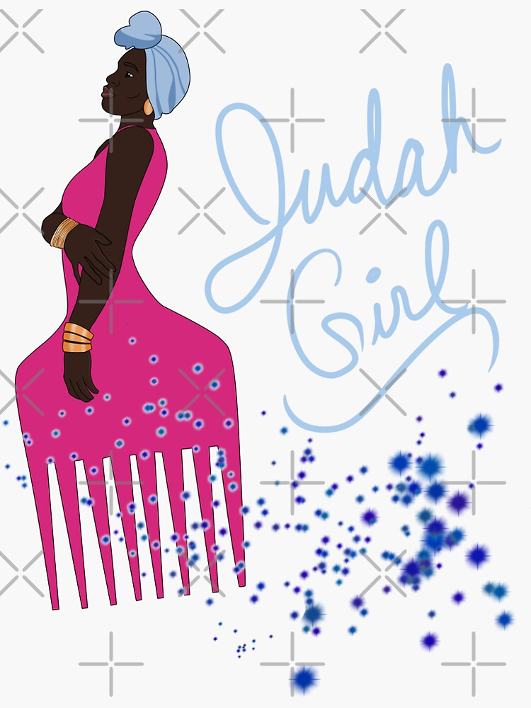 "Judah Girl" Sticker by RhinoChild | Redbubble