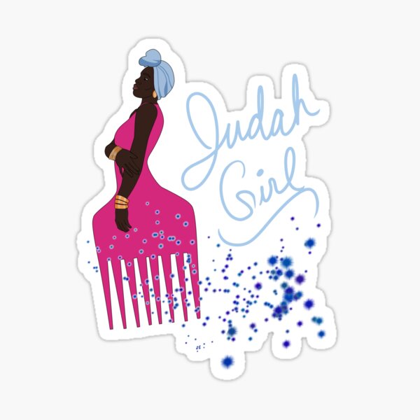 "Judah Girl" Sticker by RhinoChild | Redbubble