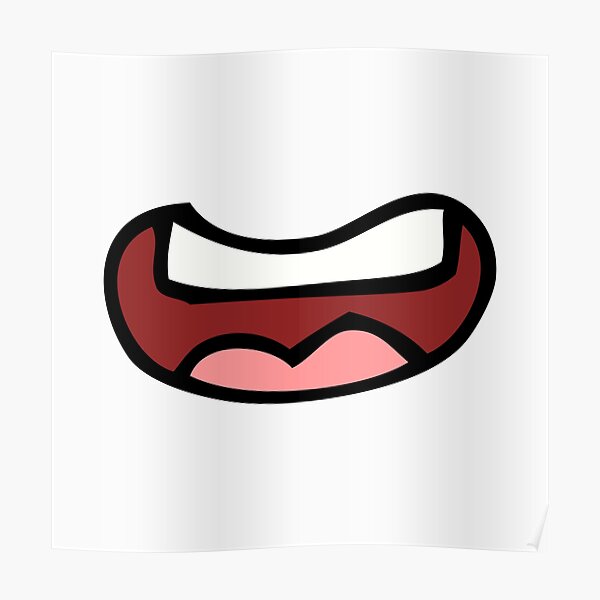 "Wide laughing smile cute cartoon teeth" Poster for Sale by javes93 ...