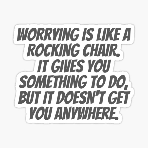 "Worrying" Sticker by cobie123270 | Redbubble