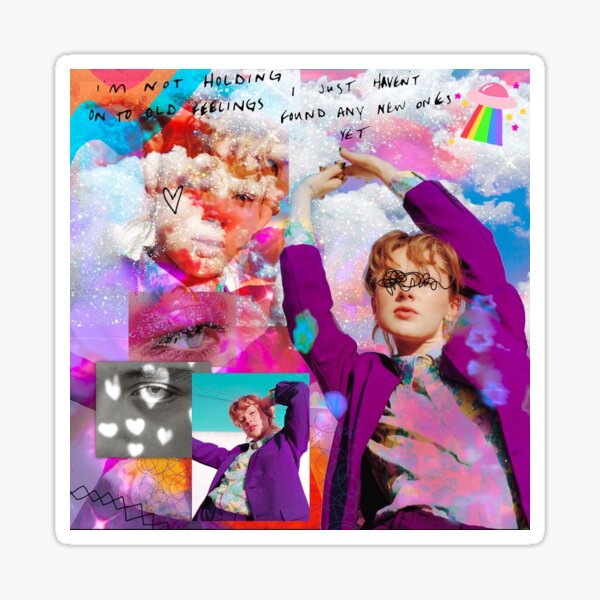 "Digital Collage" Sticker by Yellowwpaintart | Redbubble