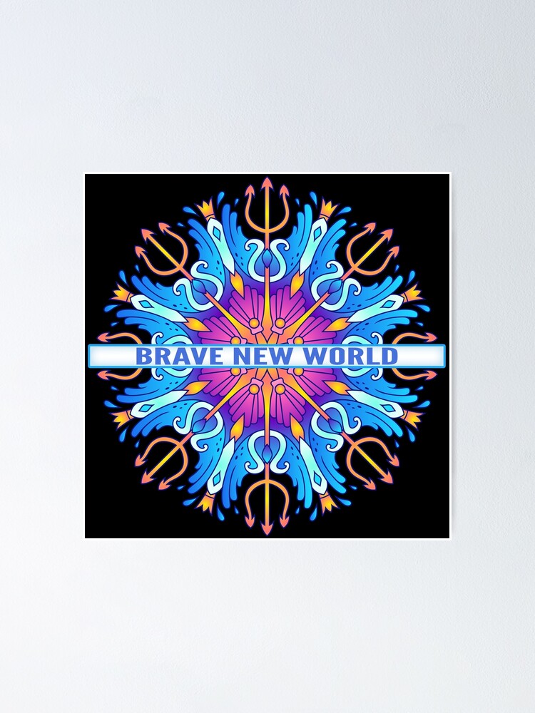 "Brave New World Magic Mandala" Poster by CitizenAwear | Redbubble