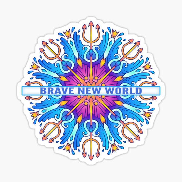 "Brave New World Magic Mandala" Sticker for Sale by CitizenAwear ...