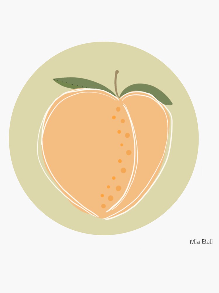 "Peach" Sticker by starsdelaville | Redbubble