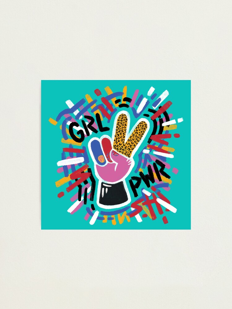 "Girl Power Peace Sign" Photographic Print for Sale by StevieNYC ...