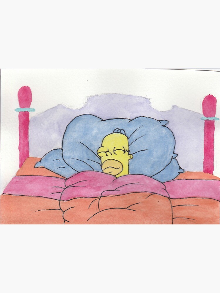 "homer nap" Sticker for Sale by largetree | Redbubble